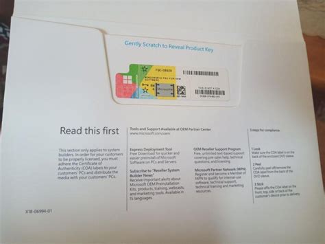 Windows 10 Pro Coa Sticker Computers Tech Laptops Notebooks On Carousell