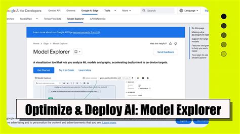 Introducing Model Explorer Optimize And Deploy Ml Models With Visualizations Youtube
