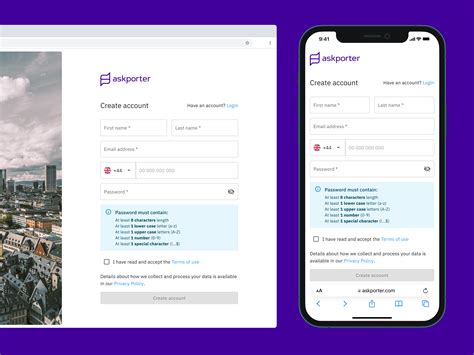 cleanfolio — user authentication flow