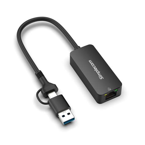 Simplecom NU405C SuperSpeed USB C And USB A To 2 5G Ethernet Network Adapter 2 5Gbps LAN