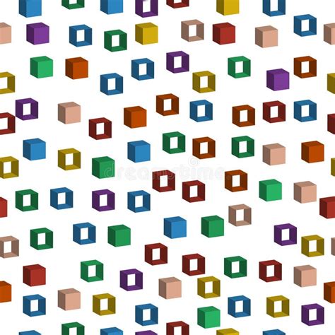 Pattern Geometric Cube Background Stock Vector Illustration Of Decorative Wallpaper