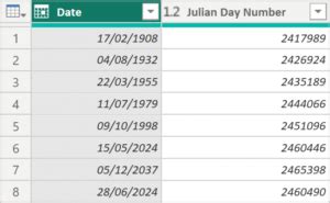 Creating Julian Day Numbers With Power Query M BI Gorilla