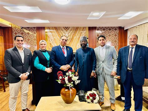 Dr Samir Al Sisi Hosts The Nigerian Presidents Advisor During An
