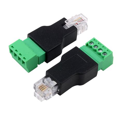 Rj11 6p4c 4 Pin Stecker Ethernet Stecker Rj11 Terminalblock Terminal Euroharry Gmbh