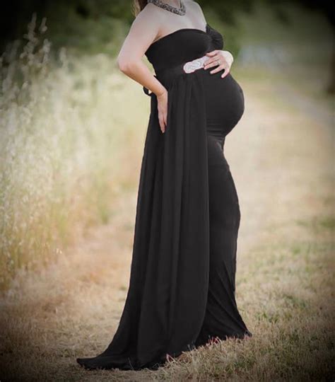 Maternity Photography Props Maxi Maternity Gown Lace Maternity Dress