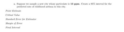 Solved Exercise 1 Reconsider The Relationship Between City
