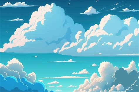 白い雲と青い空 Premium Ai生成画像