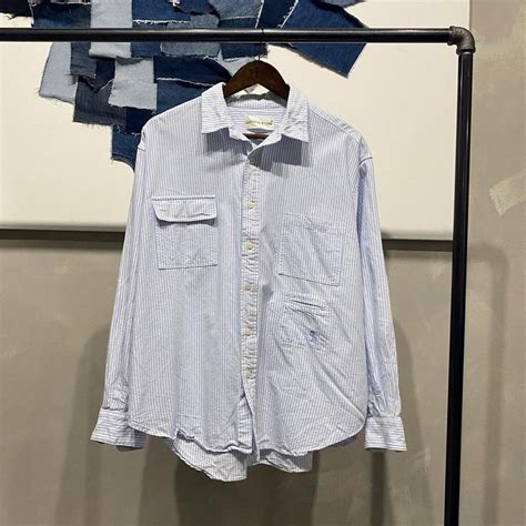 라퍼지스토어 스트라이프 투포켓 셔츠 캐주얼 남방10 세컨웨어헬로마켓