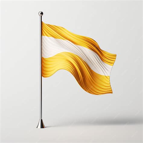 Premium Photo Waving Flag Mockup