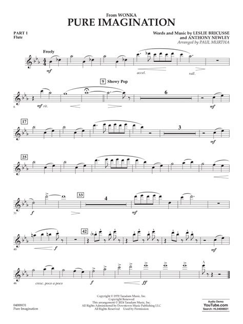 Pure Imagination Pt1 Flute By Paul Murtha Concert Band Digital