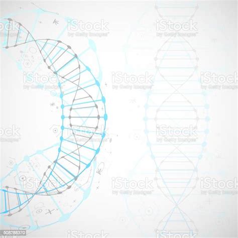 과학 형판 블루 배경이미지 또는 배너입니다 Dna 분자를 Dna에 대한 스톡 벡터 아트 및 기타 이미지 Dna 개념