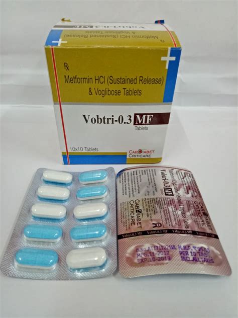 Voglibose 0 3 Mg Metformin 500 Mg Sr Tablet Loripta Life Sciences