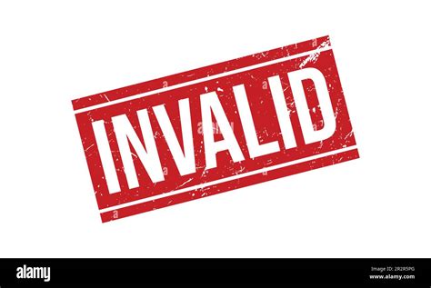 Invalid Rubber Stamp Seal Vector Stock Vector Image Art Alamy