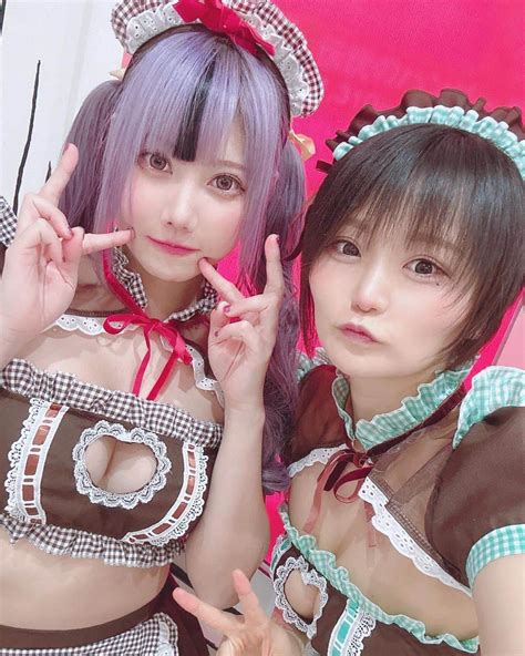 ましろ碧乃さんのインスタグラム写真 ましろ碧乃instagram「先日、くれあち🐤💜と福岡にある 肉最強伝説 で撮影してきました🥩