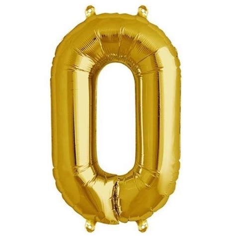 13 Gold Mylar Foil Alphabet Balloons