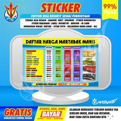 Jual Stiker Label Usaha Stiker Kemasan Stiker Produk Bentuk Persegi