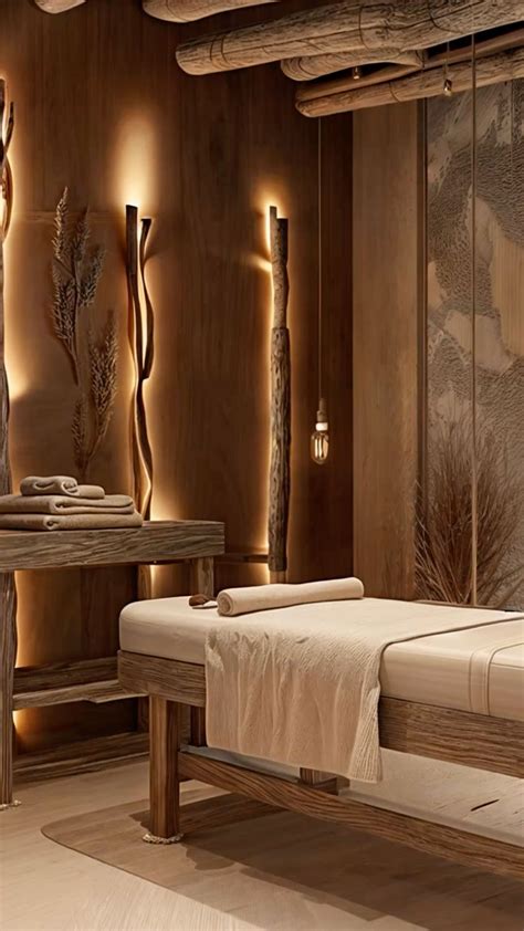 Уютный Дизайн Массажного Салона с Природными Элементами в 2025 г Декор для комнат спа Дизайн