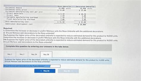 Solved Required Determine The Increase Or Decrease In Chegg