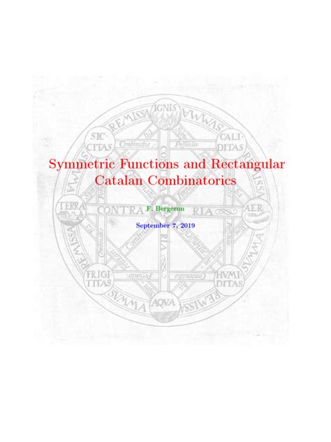 Symmetric Functions Pdf Mathematical Analysis Mathematics