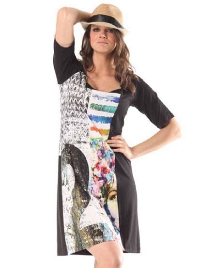 Alain Weiz Print Jersey Dress