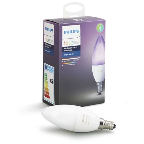 Philips Hue Smart LED-pære RGB E14 470 lm - Homekit | Kjell.com