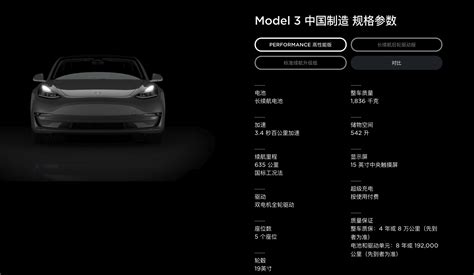 特斯拉国产model 3性能规格公布，续航里程635km每日快讯科技头条砍柴网