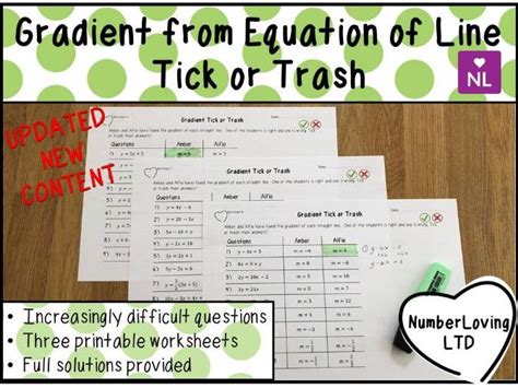 Maths Tick Or Trash Worksheet Bundle Teaching Resources