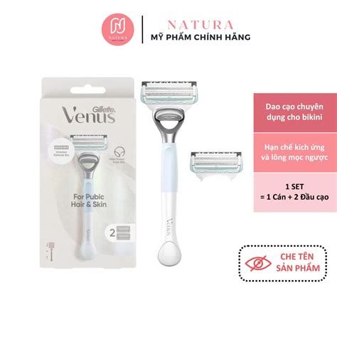 Gillette Venus Bikini Razor For Public Hair And Skin And Premium Refill