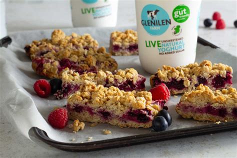 Baked Berry Oatmeal Bars Glenilen Farm