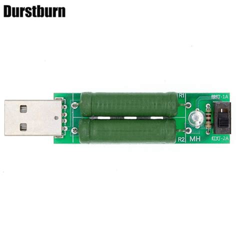 Usb Mini Discharge Load Interface Resistor 2a 1a With Switch 1a Green Led 2a Red Led Module