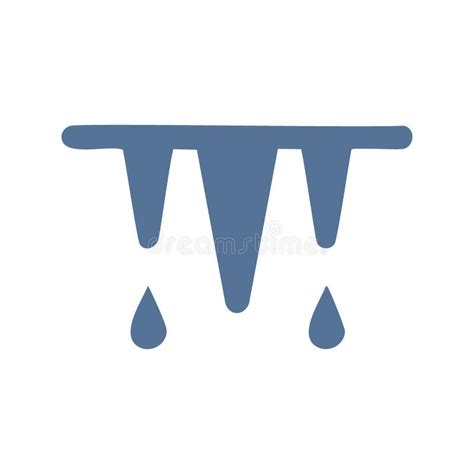 Dripping Water Icon Simple Vector Illustration Of A Dripping Water