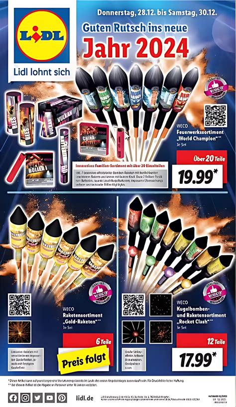 Feuerwerk Lidl 2025 Battery Clem Melita