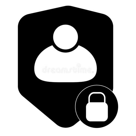 User Login Or Authenticate Icon On White Background User Protection
