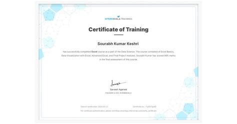 Completed Excel Training With Internshala Sourabh Kumar Keshri Posted On The Topic Linkedin
