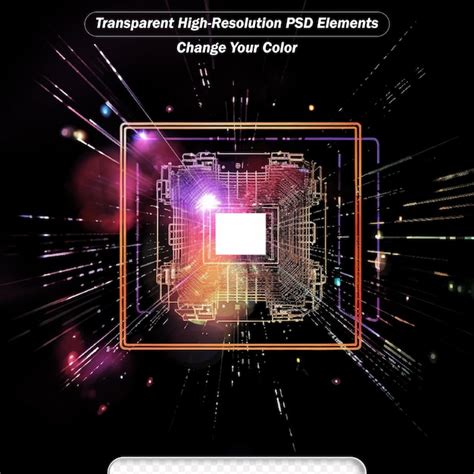 Backdrop Of Technological And Abstract Design Elements To Complement