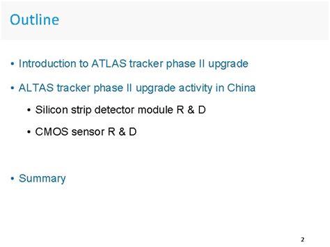 Atlas Phase Ii Strip Tracker Upgrade Zhijun Liang