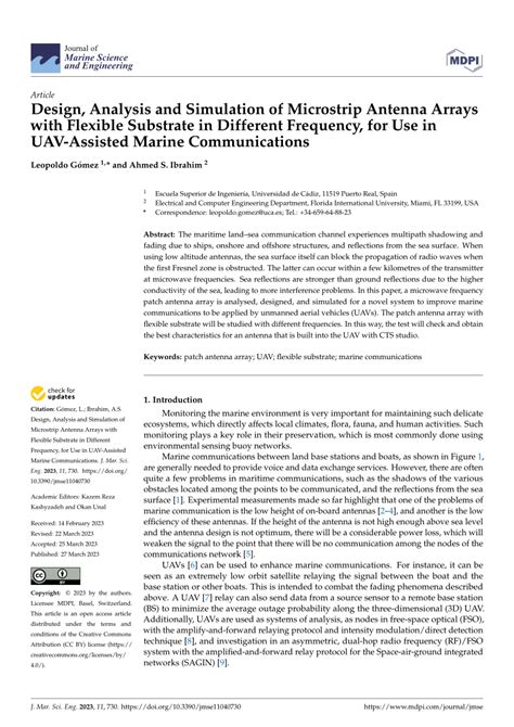 pdf design analysis and simulation of microstrip antenna arrays with