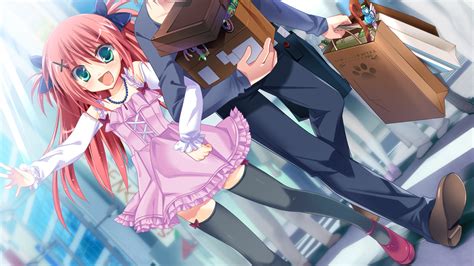 Aqua Eyes Bow Dress Game Cg Male Master×remaster Mitsuki Nanami