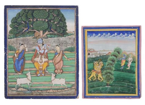 Sold Price Krishna Fluting To The Gopis Krishna And The Pandava