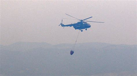 Хеликоптер тръгна да гаси пожара край Рилския манастир и се развали Новини бг