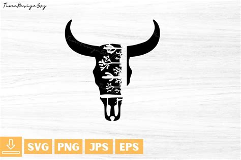 Cow Skull Desert Graphic By TiMeCraftshop Creative Fabrica