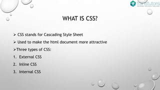 HTML CSS Computer Science PPTX