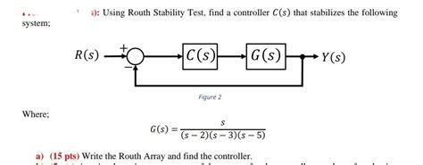 solved system where g s s−2 s−3 s−5 s a 15 pts