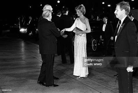 Prince Charles And Princess Diana Attend A Party At The National