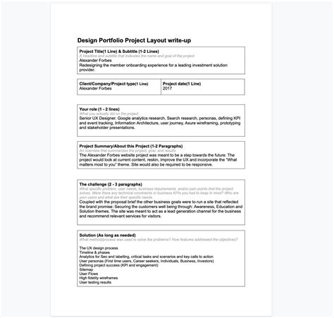 Ux Case Study Template