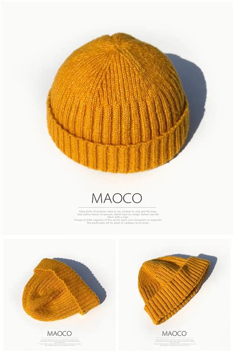 Унисекс зимний ребристый трикотажный с манжетами короткая Дыня