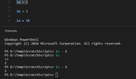 Make Visual Studio Code More Like The Integrated Scripting Environment