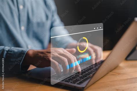 Update Software Application And Hardware Upgrade Technology Concept