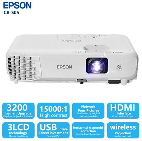 EPSON CB S Office Projector Lumens LCD Projection Portable Projector Price From