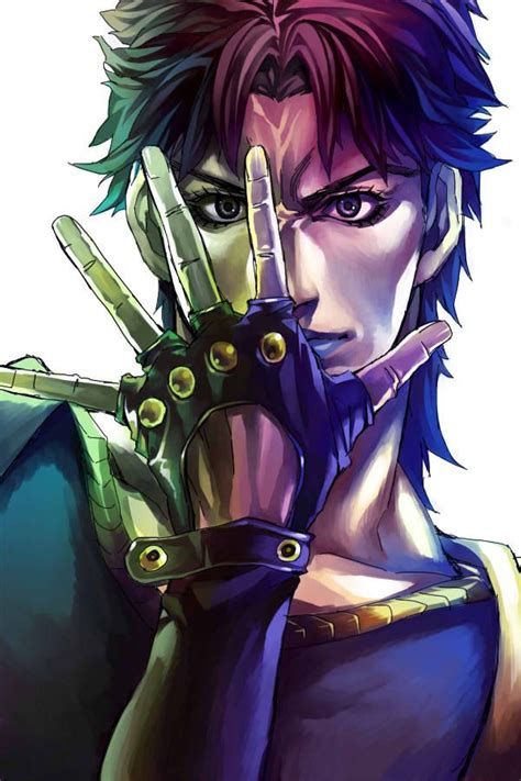 An Anime Character Holding His Hand Up To The Camera